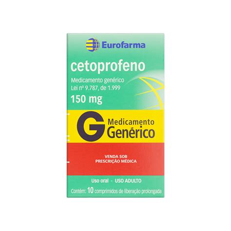 Cetoprofeno 150mg C10 Comprimidos De LiberaÇÃo Prolongada Eurofarma