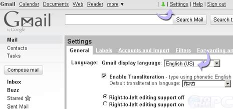 Change Display Language Of Gmail Account