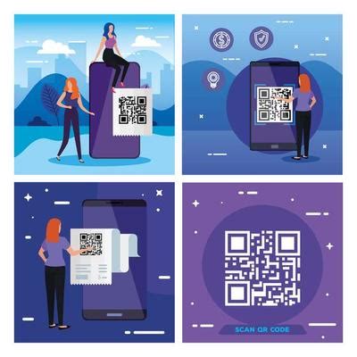 Scan Qr Code Poster Vector Art Icons And Graphics For Free Download