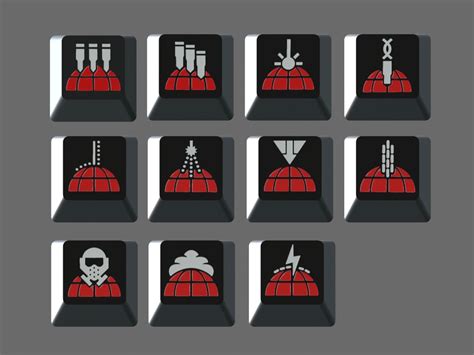 Helldivers 2 Orbital Stratagem Keycaps Hand Painted Artisan Keycap Gamer Accessories Cherry Mx