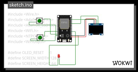 Jam Digital Wokwi Esp32 Stm32 Arduino Simulator
