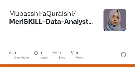 github mubasshiraquraishi meriskill data analyst internship
