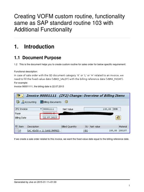 Sap Creating Vofm Custom Routine Pdf