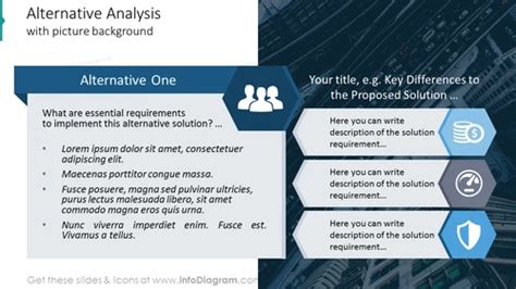 Alternative Analysis Template On A Picture Background