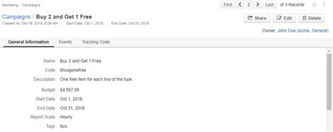 Marketing Campaigns Orocommerce Orocrm And Oroplatform Documentation