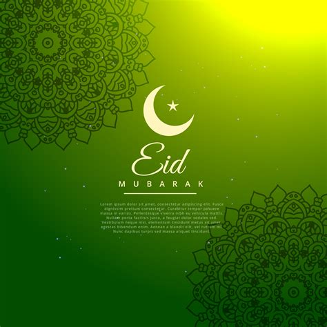 Green Eid Mubarak Festival Background Download Free Vector Art Stock Graphics And Images
