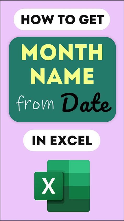 How To Convert Date To Month Name In Excel