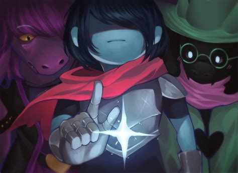 Deltarune Heroes Kris Ralsei And Susie In Hd Wallpaper