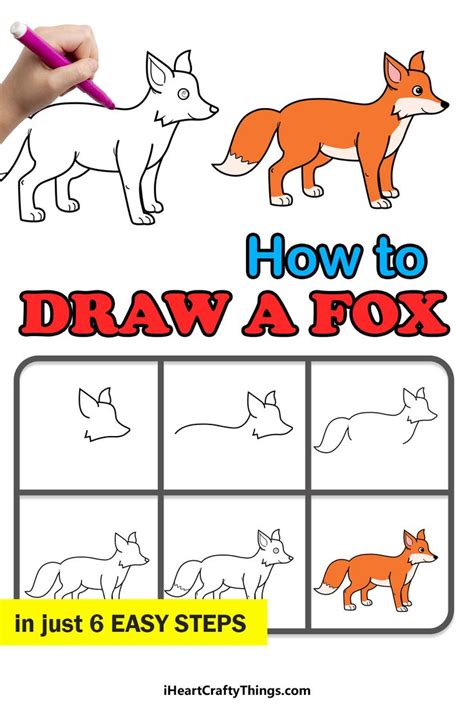 How To Draw A Fox A Step By Step Guide Fox Drawing Easy Easy Drawings Step By Step Drawing