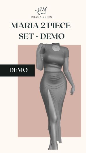 Second Life Marketplace Drama Queen Maria Set Demo