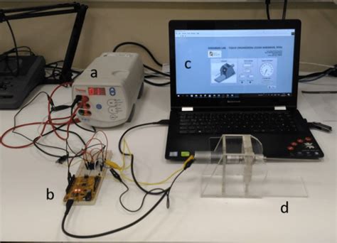 setup of portable collector device a dc source b arduino uno r3 c