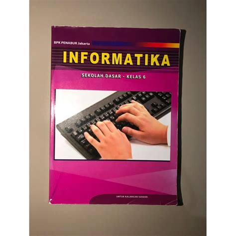 Jual Buku Textbook Informatika Sd Kelas 6 Penabur Shopee Indonesia