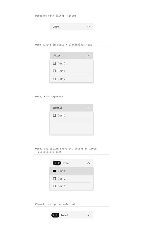 Dropdown Carbon Design System