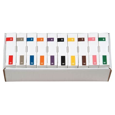 Ames L A 00134rb Match Aenp Series Numeric Color Code Roll Labels