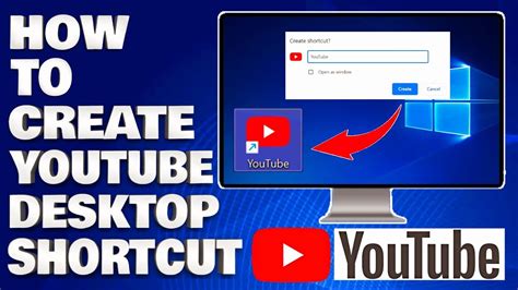 How To Create Youtube Desktop Shortcut On Windows Guide YouTube