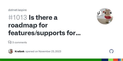 Is There A Roadmap For Features Supports For Upcoming Releases Issue 1013 Dotnet Aspire
