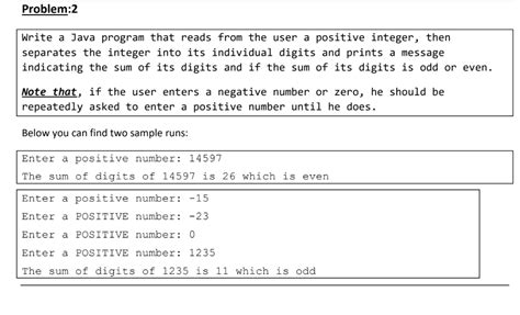 Solved Problem Write A Java Program That Reads From The Chegg Com