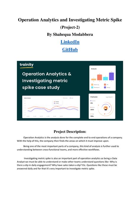 Operation Analytics And Investigating Metric Spike Operation Analytics And Investigating