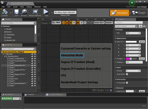 Setup Blueprint Widget Of Blueprint Menu — Wave Vr 620 Documentation