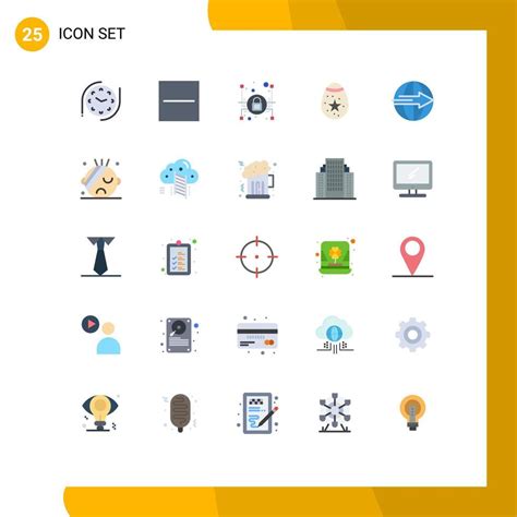 25 User Interface Flat Color Pack Of Modern Signs And Symbols Of Logistic Delivery Padlock Cargo