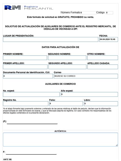 Solicitudes Solicitud Actualizar Dpi Pdf