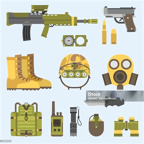 군사 무기 총 갑옷 세력 미국 전투기 탄약 위장 기호 벡터 일러스트 레이 션 격투기에 대한 스톡 벡터 아트 및 기타 이미지