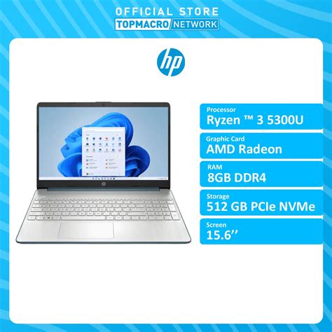 Hp Laptop S Eq Au Ryzen U Gb Gb Ssd Amd Radeon Integrated Graphics Opi Silver