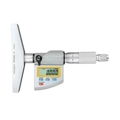 Ip65 Level 0 100mm Digital Depth Micrometer 0001mm Electronic Depth Micrometer Base Machinist