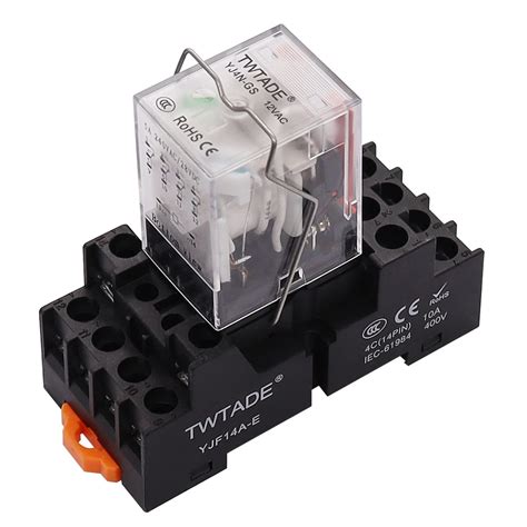 12v Electromagnetic Power Coil Relay With Indicator Light And Socket