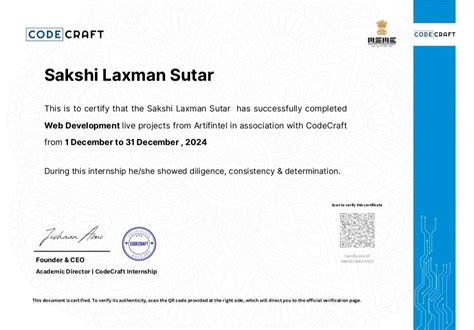 Webdevelopment Internship Learningjourney Sakshi Sutar