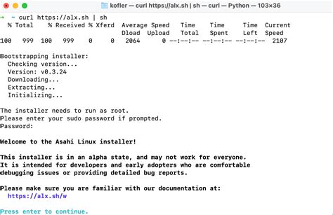 Asahi Linux Alpha