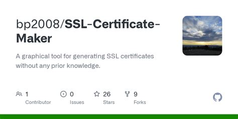 GitHub Bp SSL Certificate Maker A Graphical Tool For Generating SSL Certificates Without