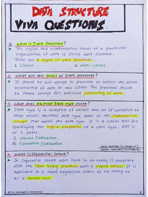 Data Structurehandwritten ️ Series Part 3 Pdf