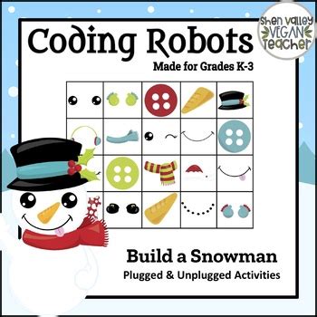 Bee Bot Plugged Unplugged Coding Robots Build A Snowman TpT