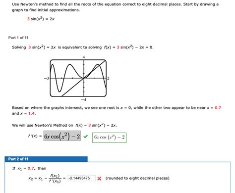 Solved Use Newtons Method To Find All The Roots Of The
