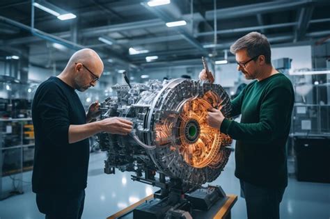 Premium Photo Industrial Engineers Working Together And Using Tablets Project In Modern