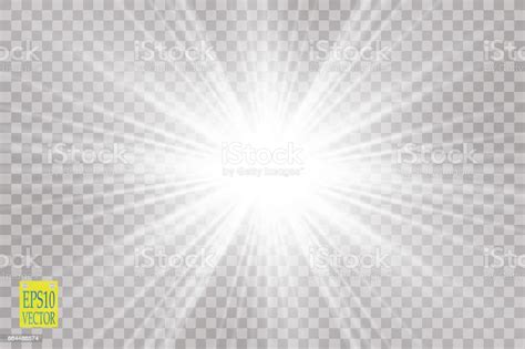 노 빛 효과입니다 투명 한 배경에서 반짝으로 항성입니다 벡터 일러스트 레이 션 개체 그룹에 대한 스톡 벡터 아트 및 기타 이미지 개체 그룹 광선 광학 작용 Istock