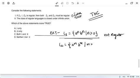 Gate 2020 Regular Languages Closure Properties Pyq Solved Youtube