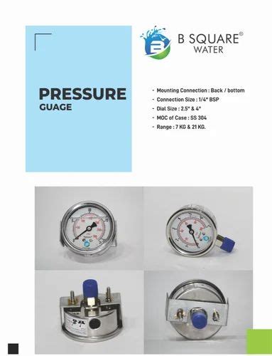 Water Pressure Gauges At Best Price In Ahmedabad By Aptus Solutions