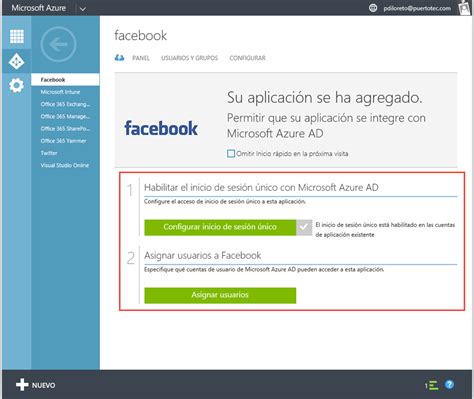 Tutorial Microsoft Azure Configurando Acceso A Aplicaciones Web De Terceros A Través De