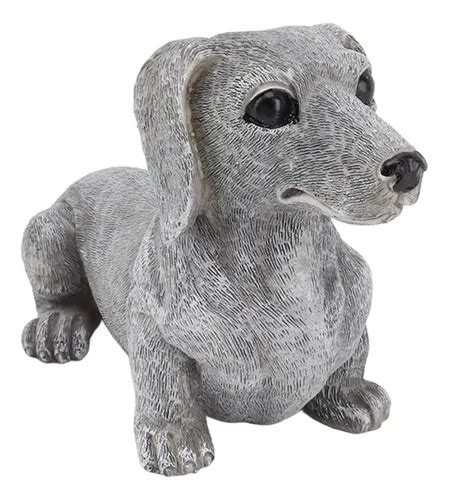 Estatuilla De Perro Salchicha Decorativa En Resina Cuotas Sin Interés