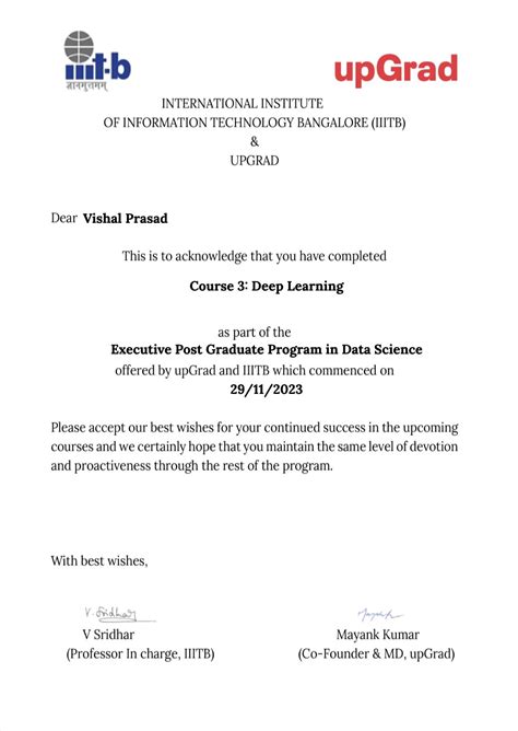 Deeplearning Datascience Tensorflow Pytorch Machinelearning Upgrad Vishal Prasad 12