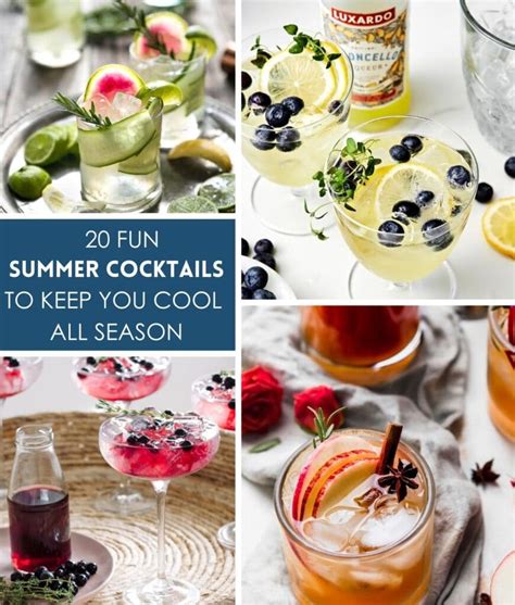 20 Fun Summer Cocktails To Keep You Cool All Season A Blissful Nest