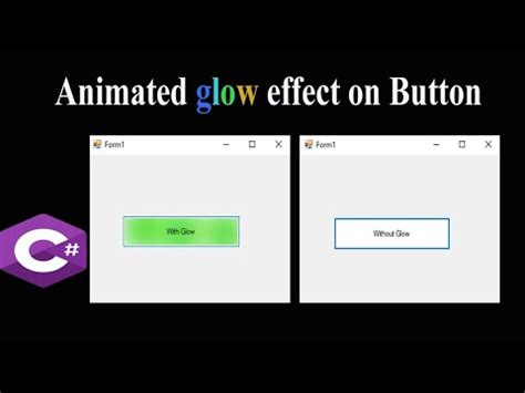 C How To Create Animated Glow Effect On Button YouTube