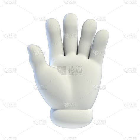 卡通手设置3d渲染