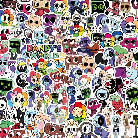 100pcsset Dandys World Stickers Diy Fashion Doodle Decals Stickers