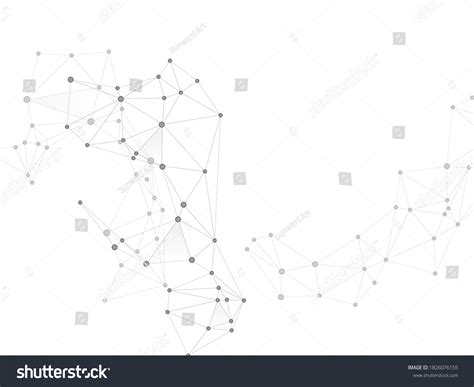 Geometric Plexus Structure Cybernetic Concept Network Stock Vector