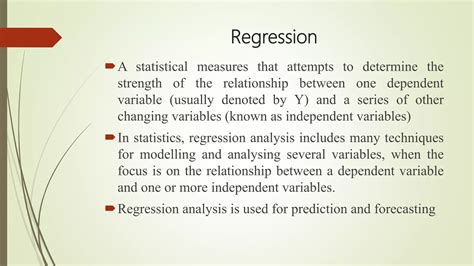 Regression Analysis By Akanksha Bali Ppt