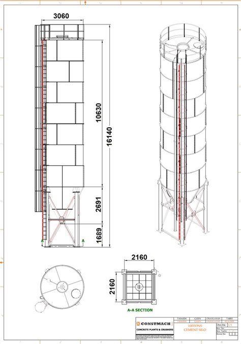 Industrial Design Tower With Measurements