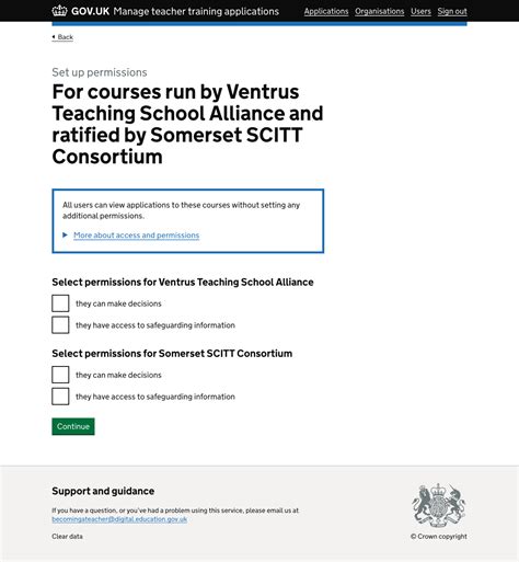 Setting Up Permissions Iteration 3 Becoming A Teacher Design History Department For Education